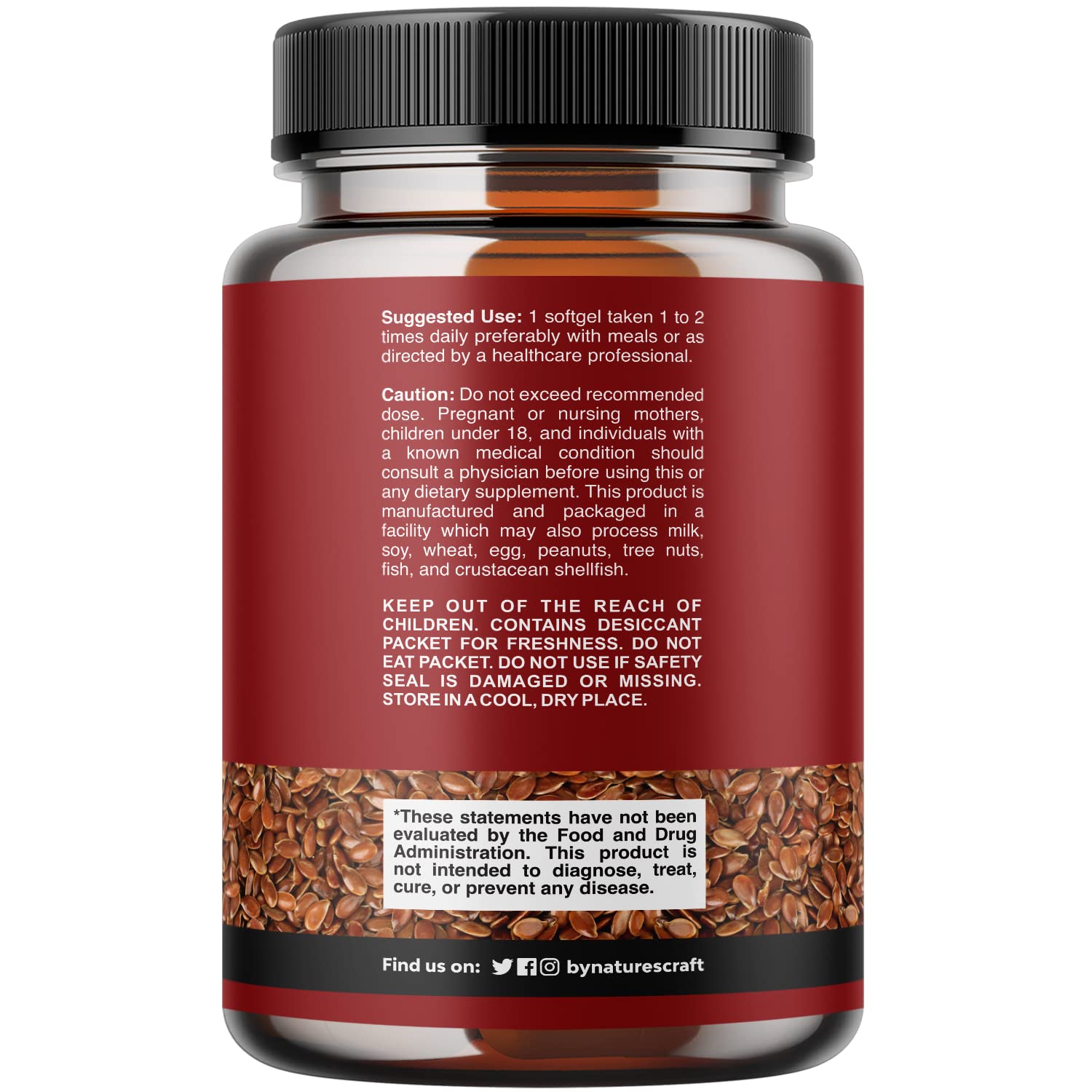 cold pressed flax seed oil supplement