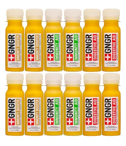 cold pressed ginger shots with turmeric