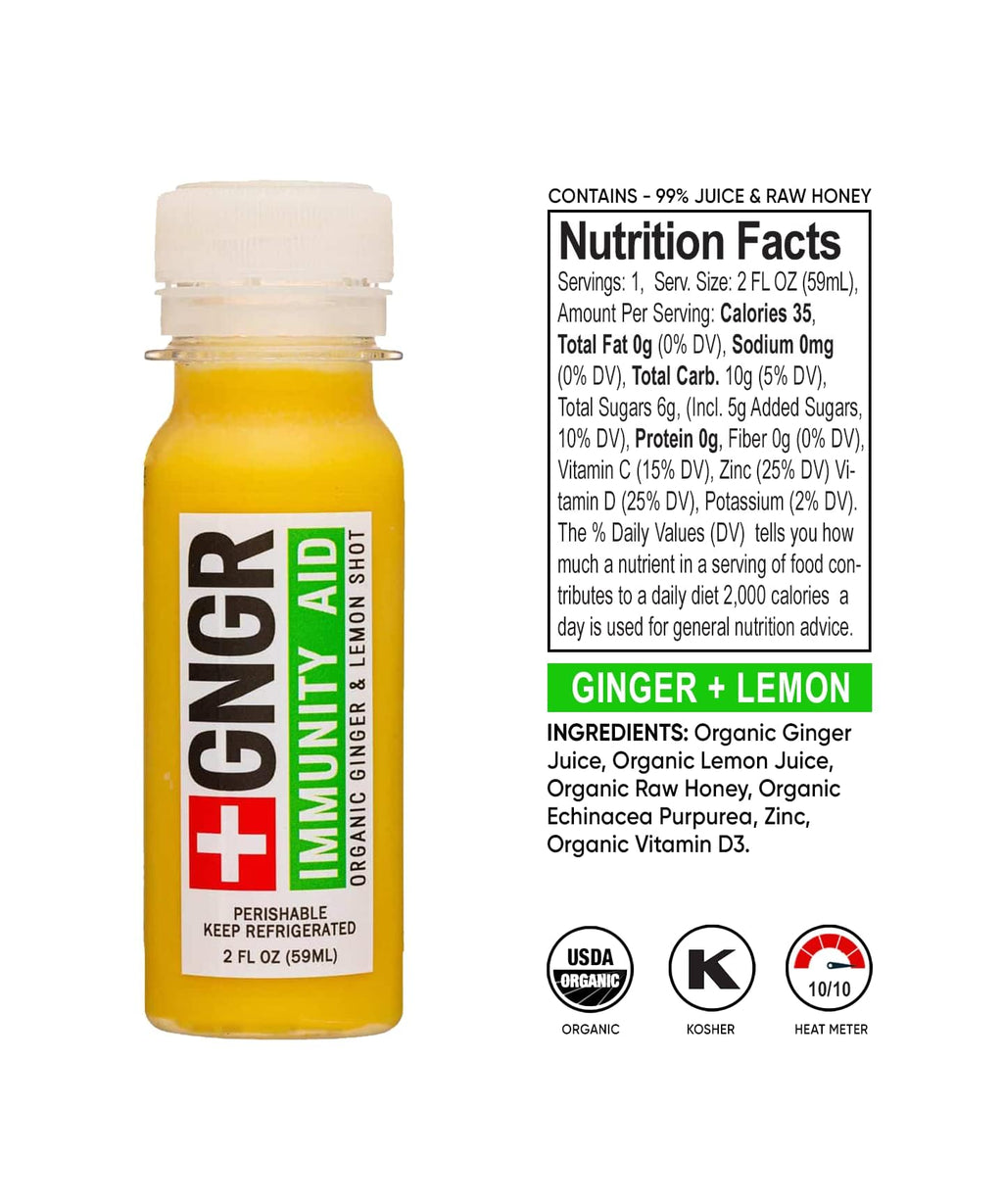 cold-pressed ginger with lemon