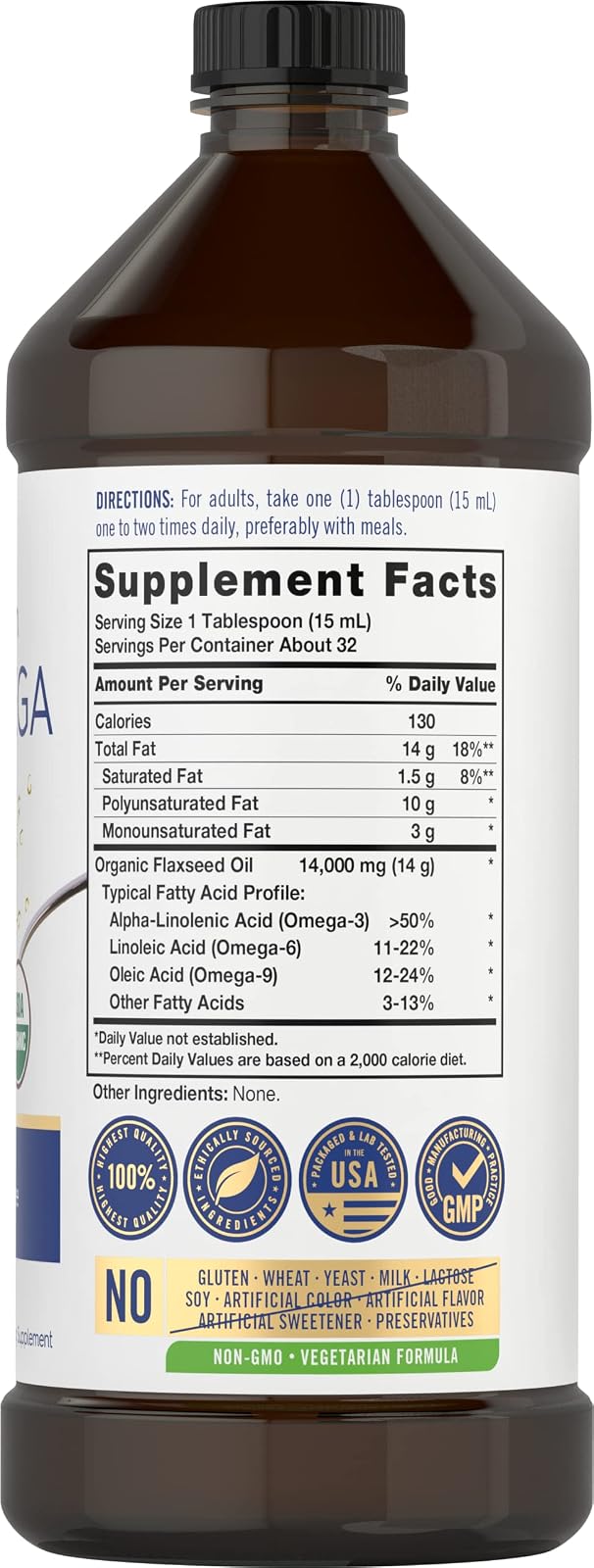 Cold pressed omega fatty acids