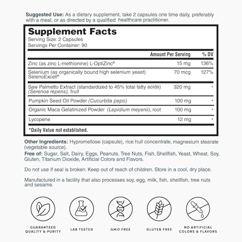 cold pressed pumpkin seed oil with saw palmetto