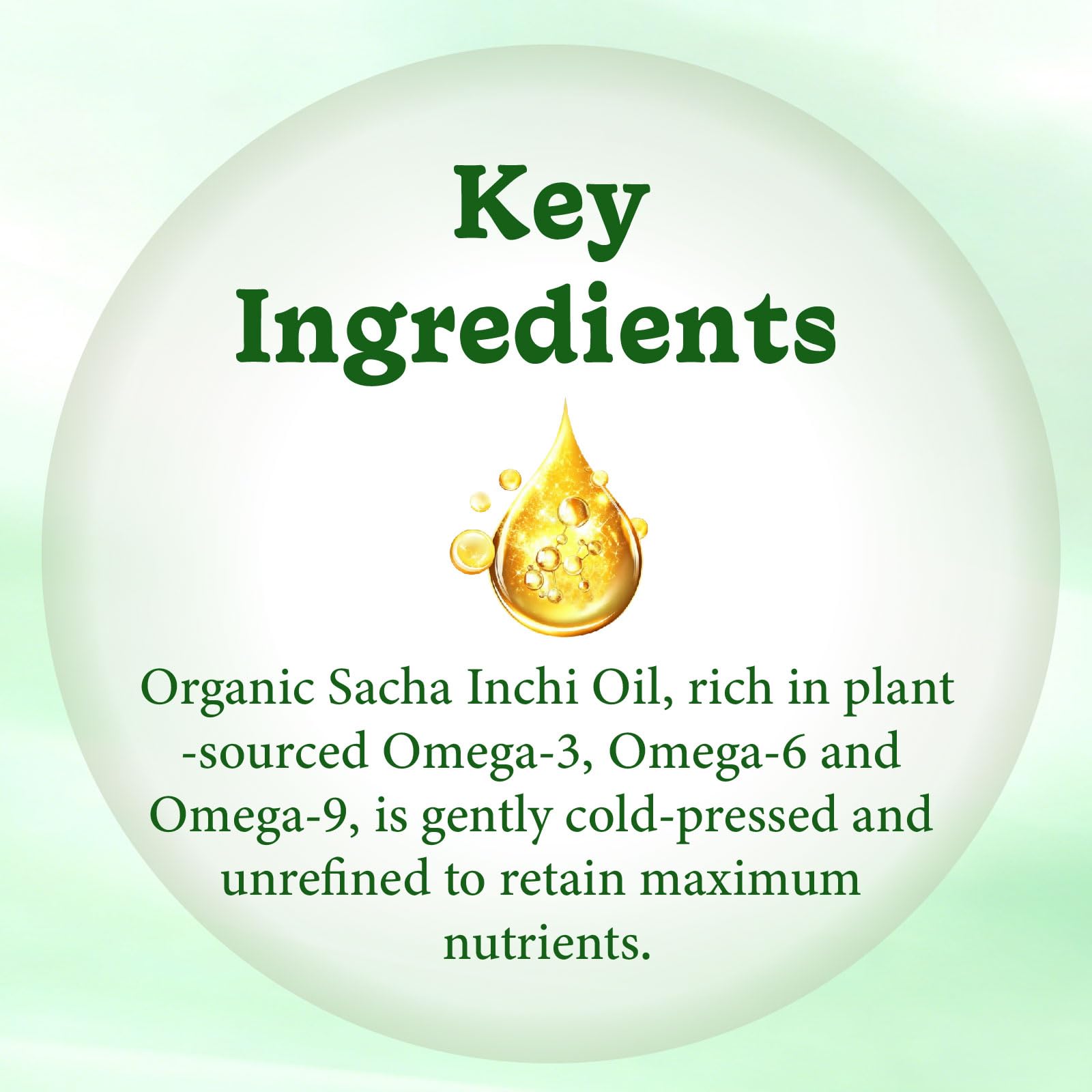 cold-pressed Sacha Inchi drops benefits
