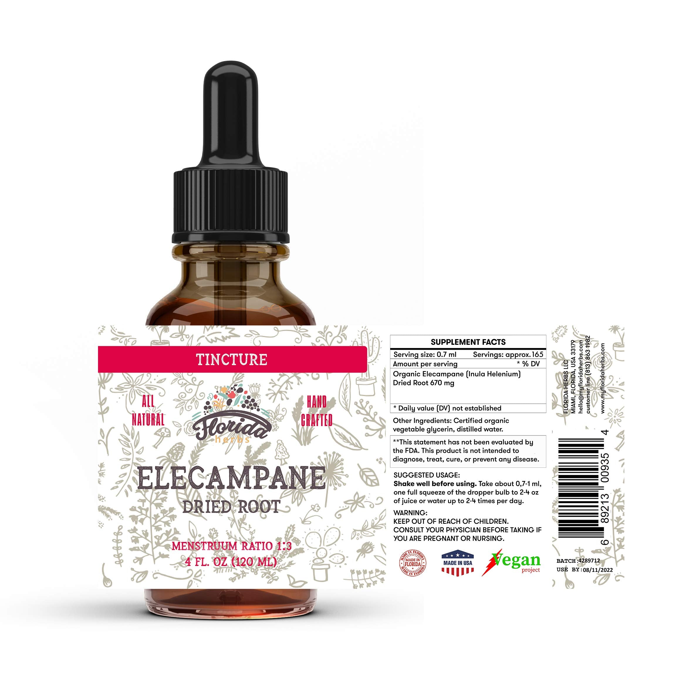 Cold-pressed vegetable glycerin tincture