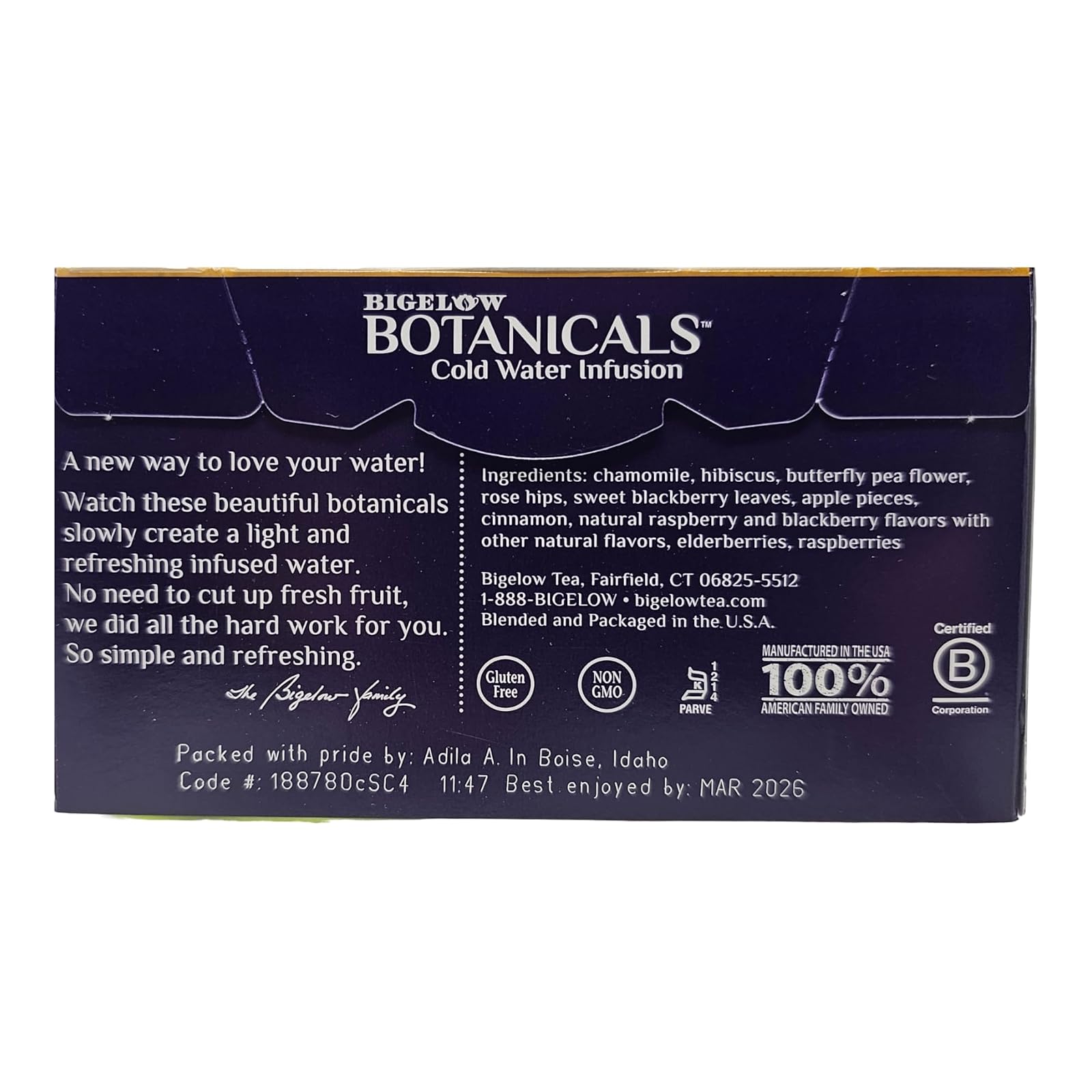 cold water herbal detox tea