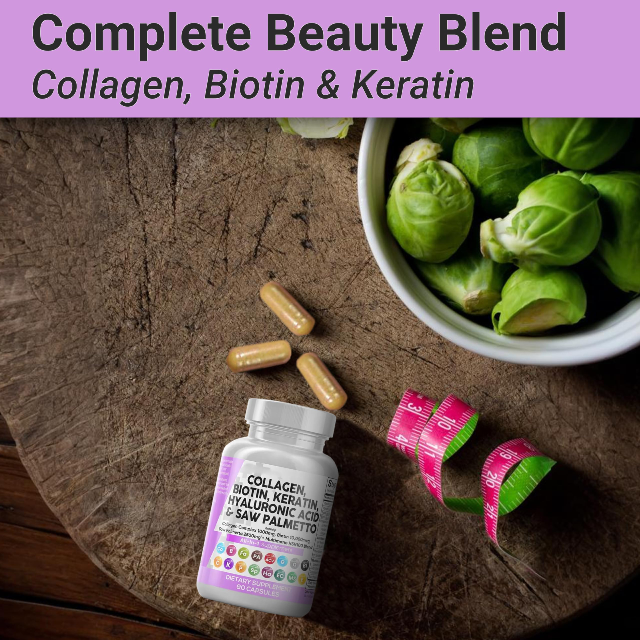 Collagen and biotin for radiant skin