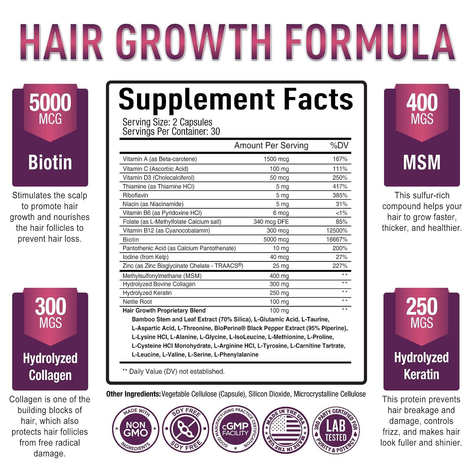 collagen and keratin for healthy hair