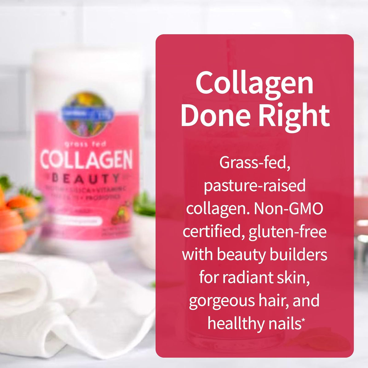 Collagen beauty powder for hydration