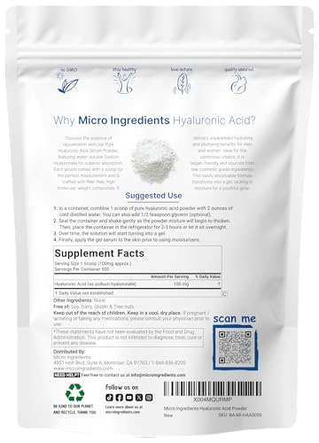 collagen boosting hyaluronic acid powder