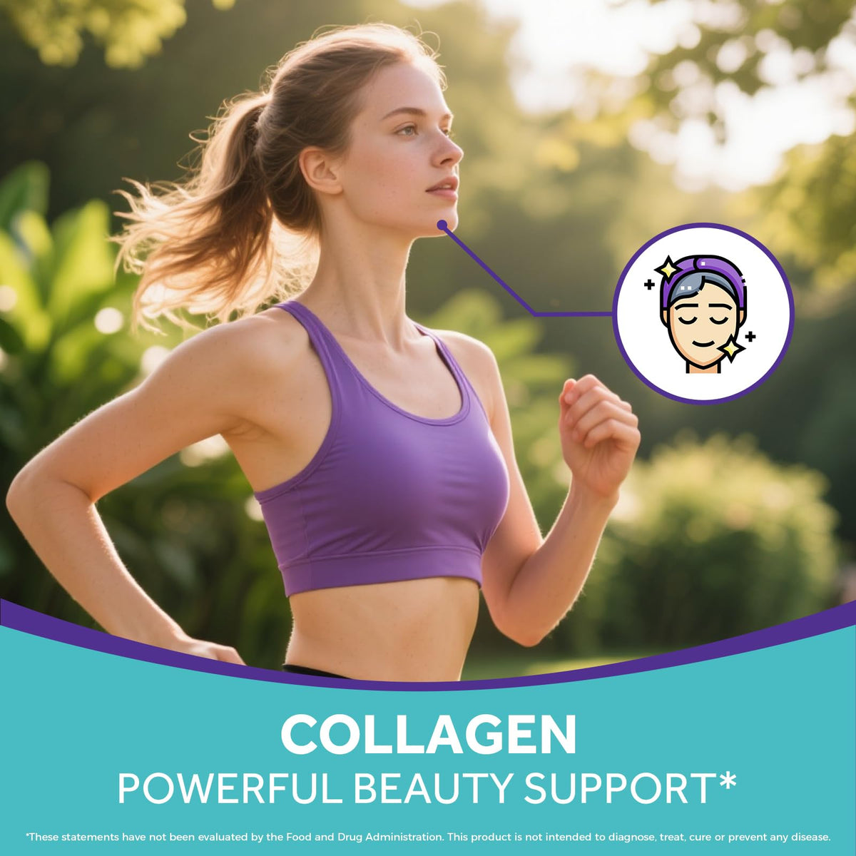 Collagen capsules for youthful appearance