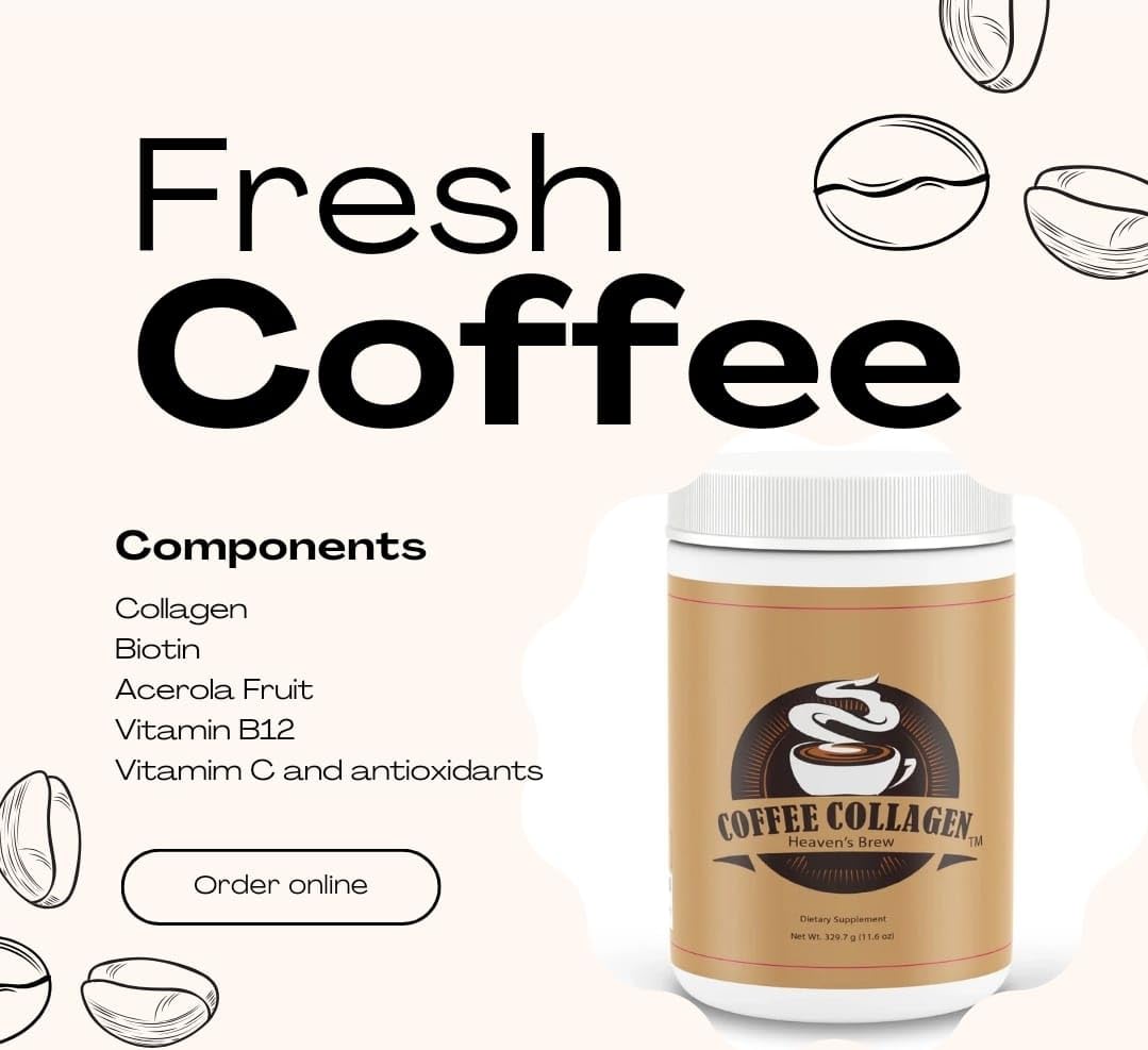 Collagen coffee for healthy skin