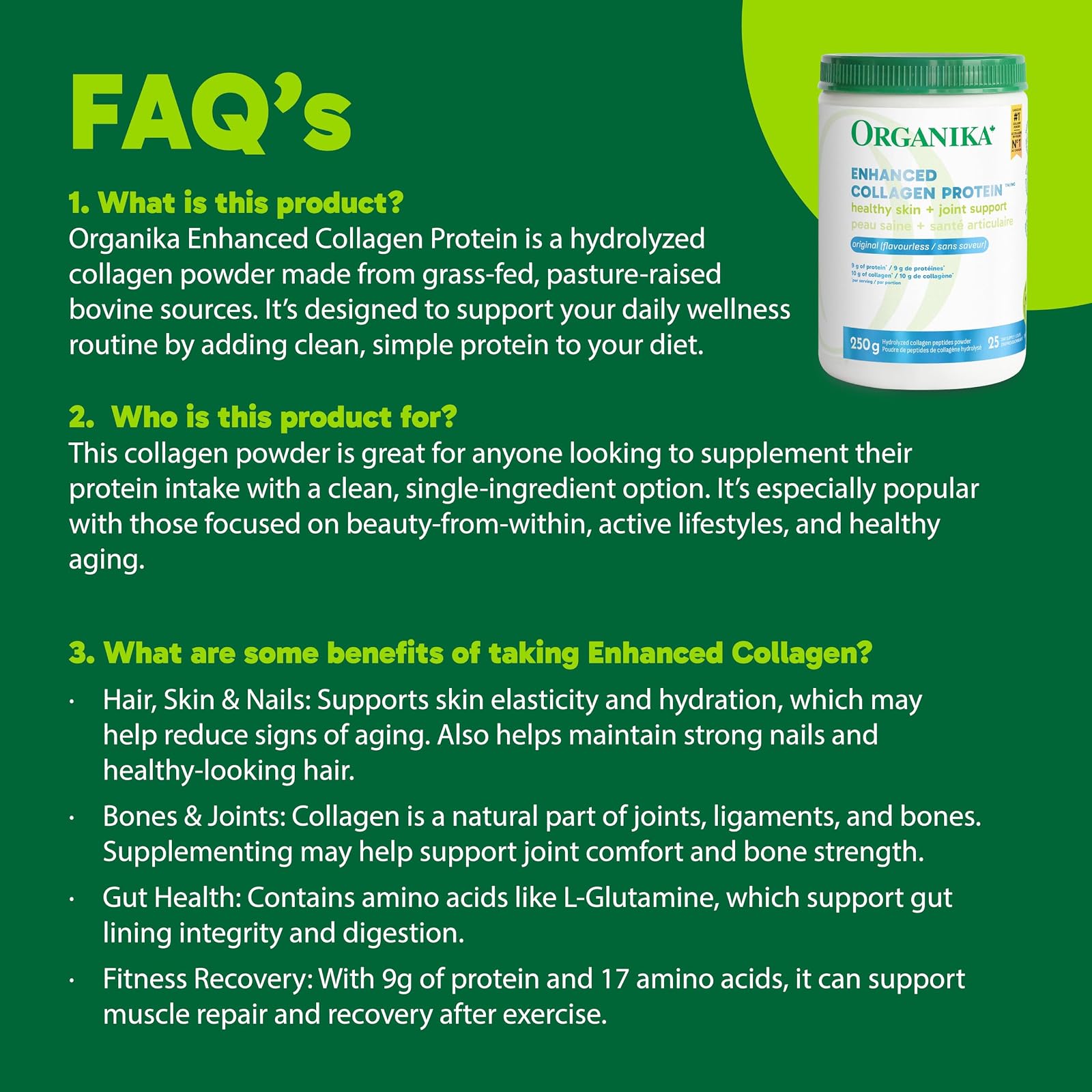collagen enhanced powder for hair growth
