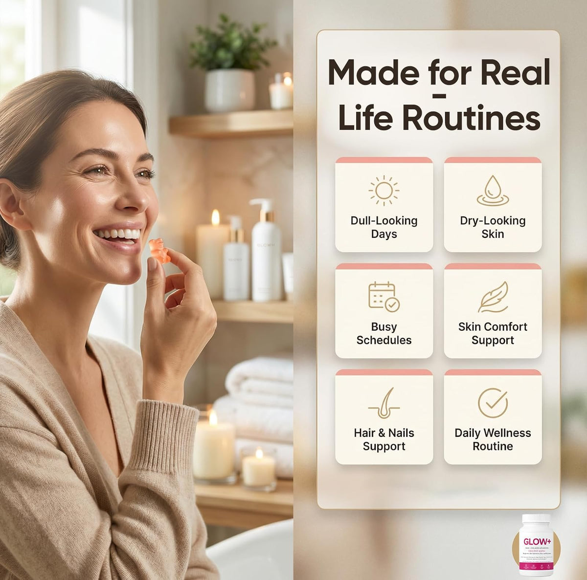Collagen gummies for youthful appearance