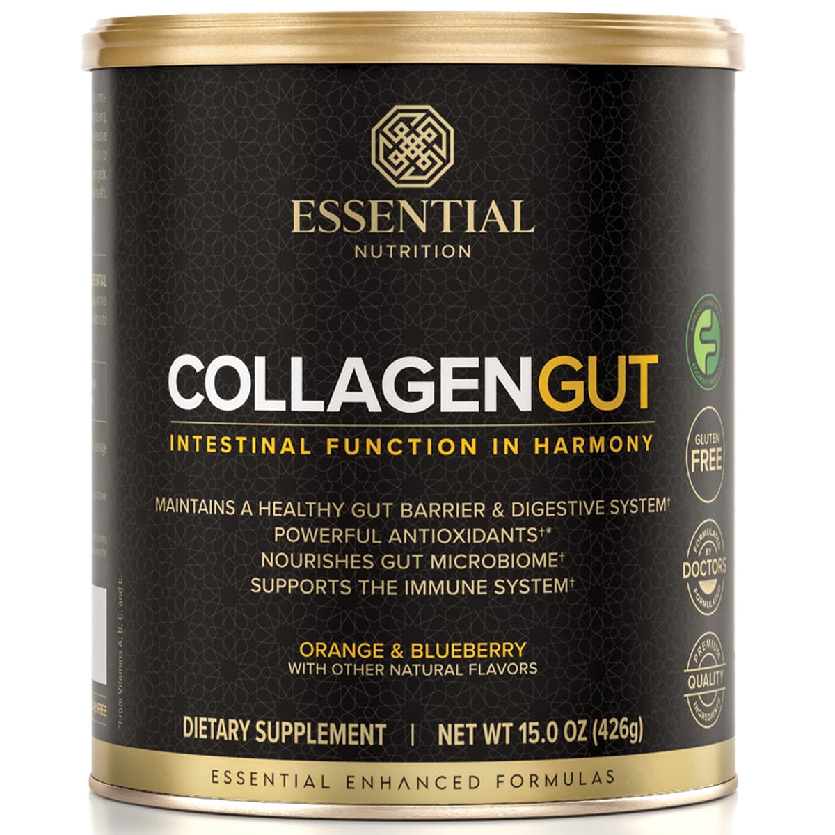 collagen gut orange blueberry powder