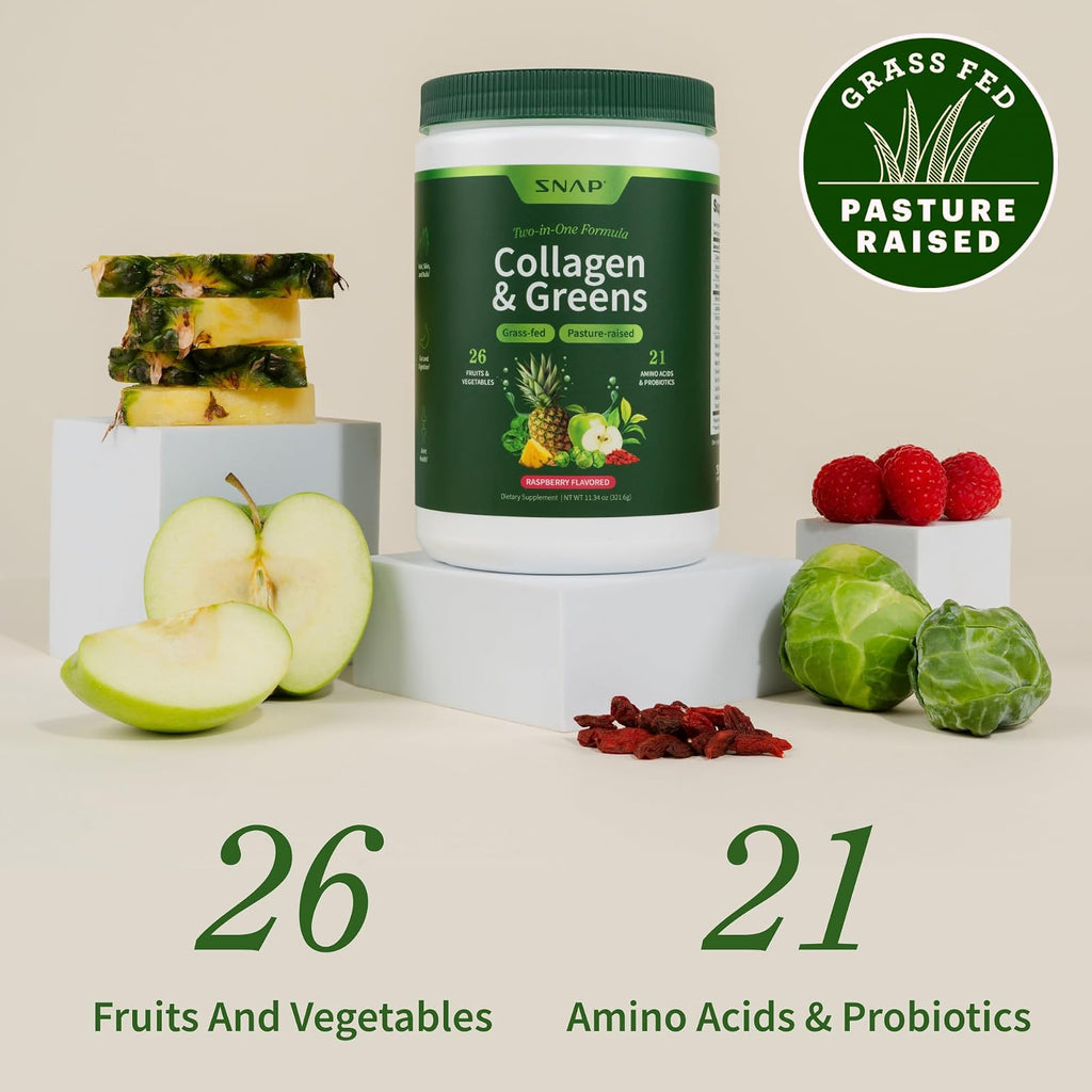 collagen-infused greens powder supplement