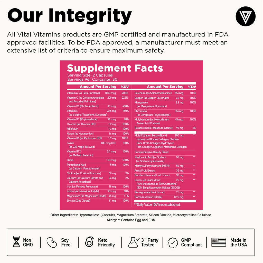 collagen-infused multivitamin for radiance
