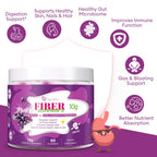 Collagen peptides fiber supplement gummies