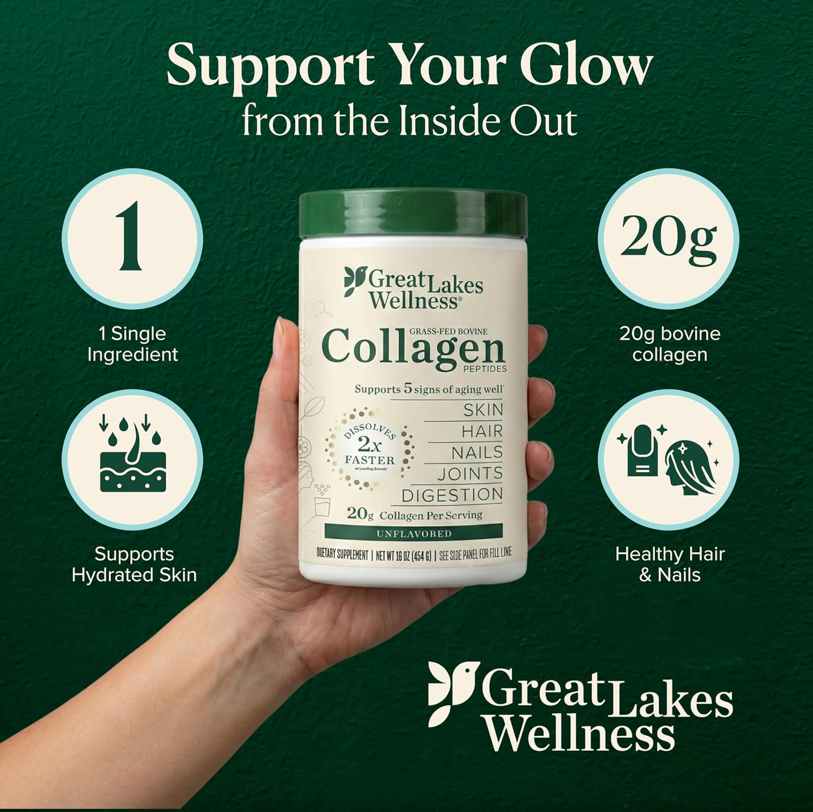 collagen peptides for hair and nails