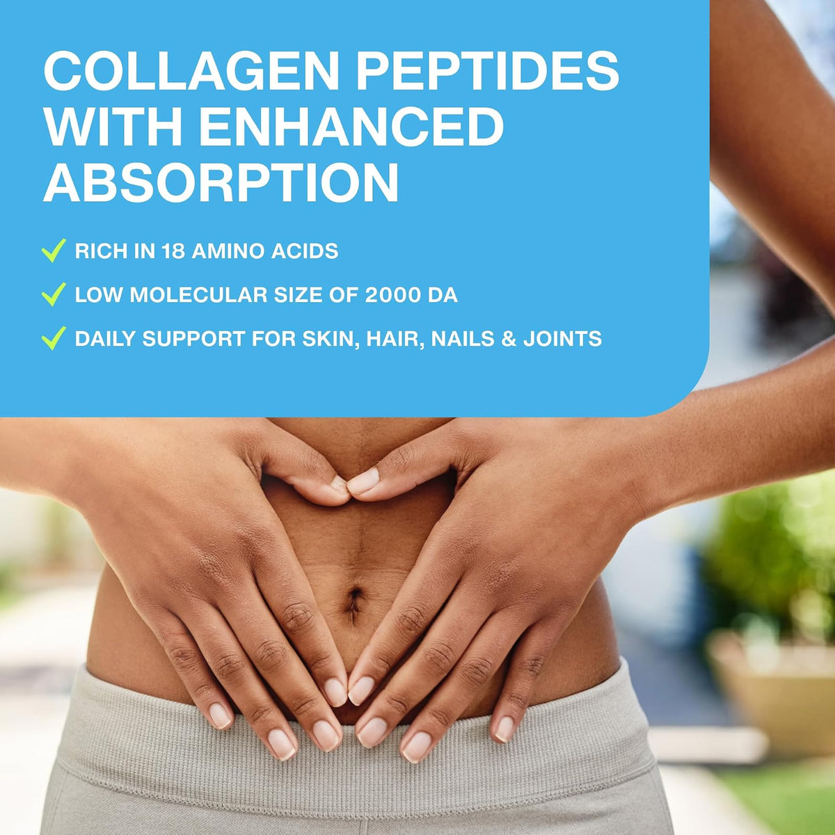 Collagen peptides for healthy hair and nails