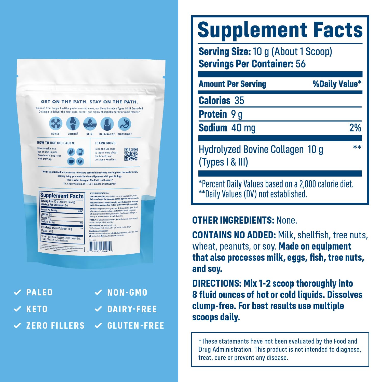 Collagen peptides for healthy hair