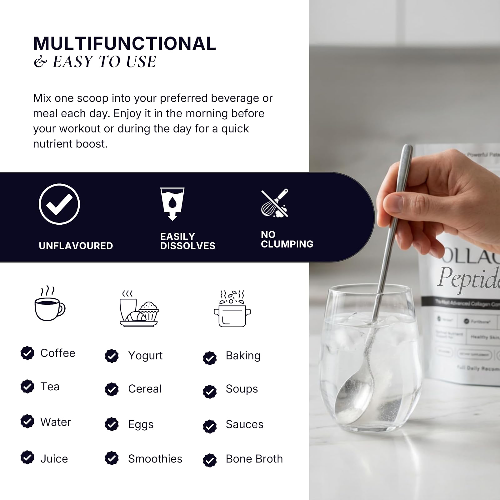 collagen peptides for improved elasticity