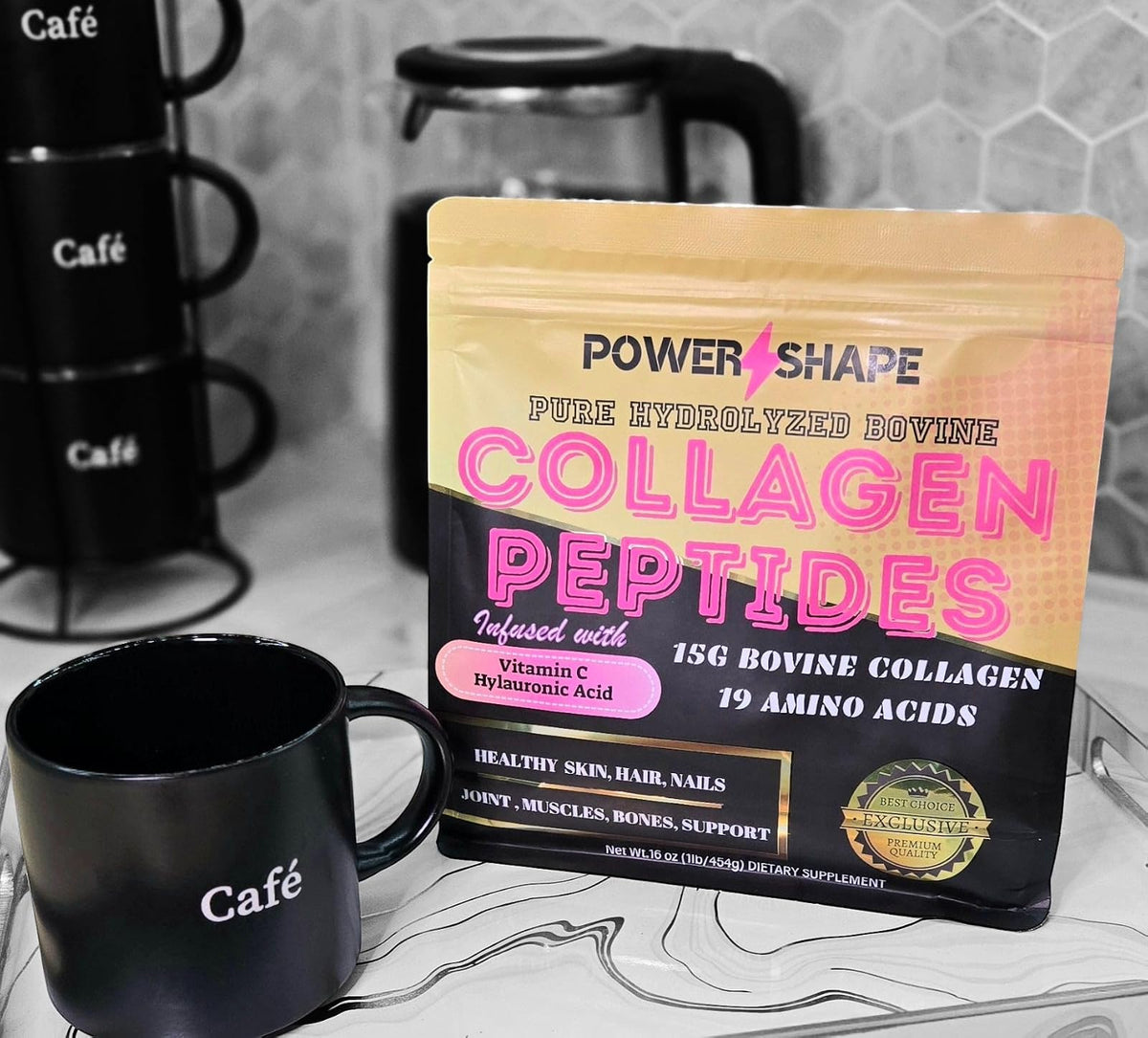 Collagen peptides for youthful appearance
