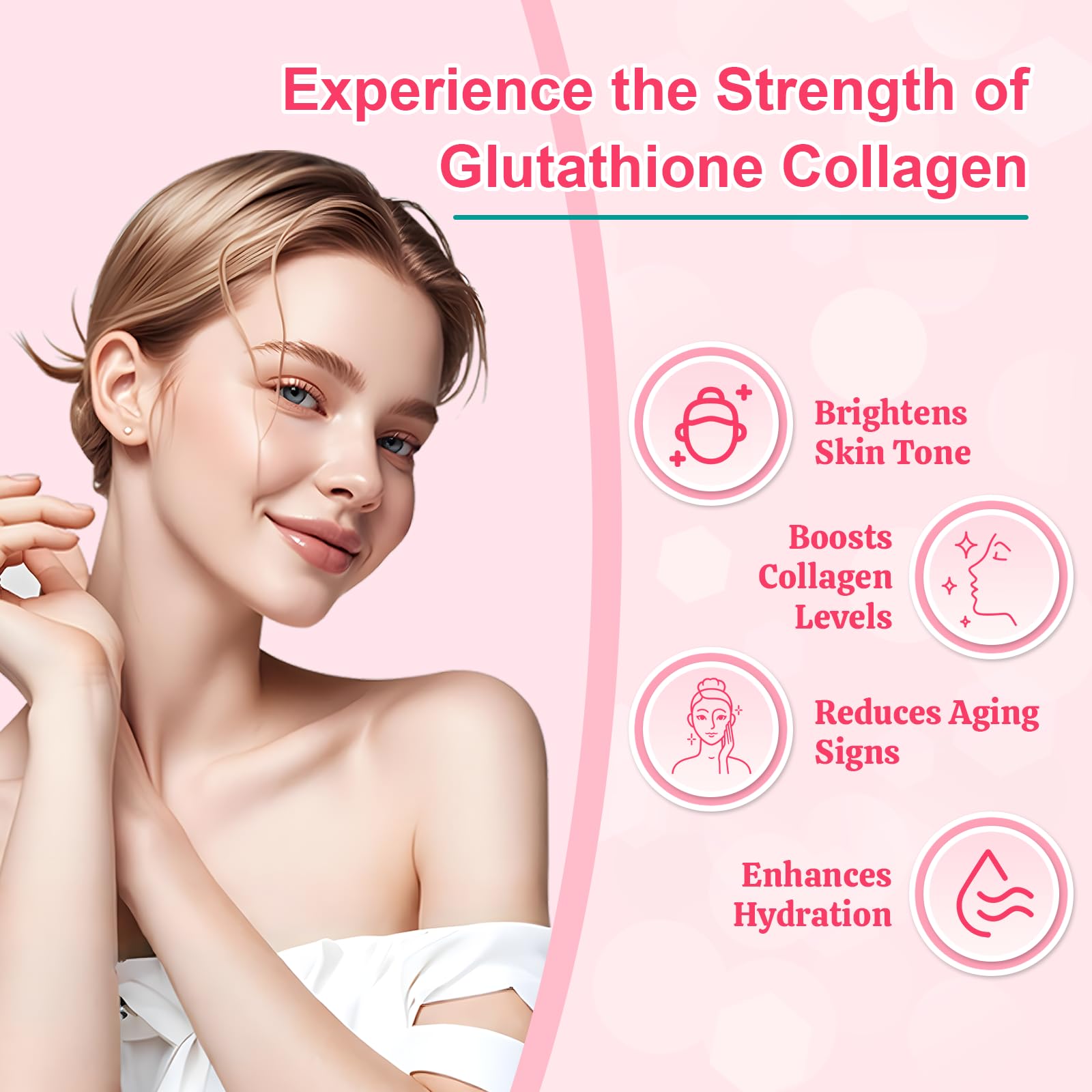 Collagen peptides for youthful glow