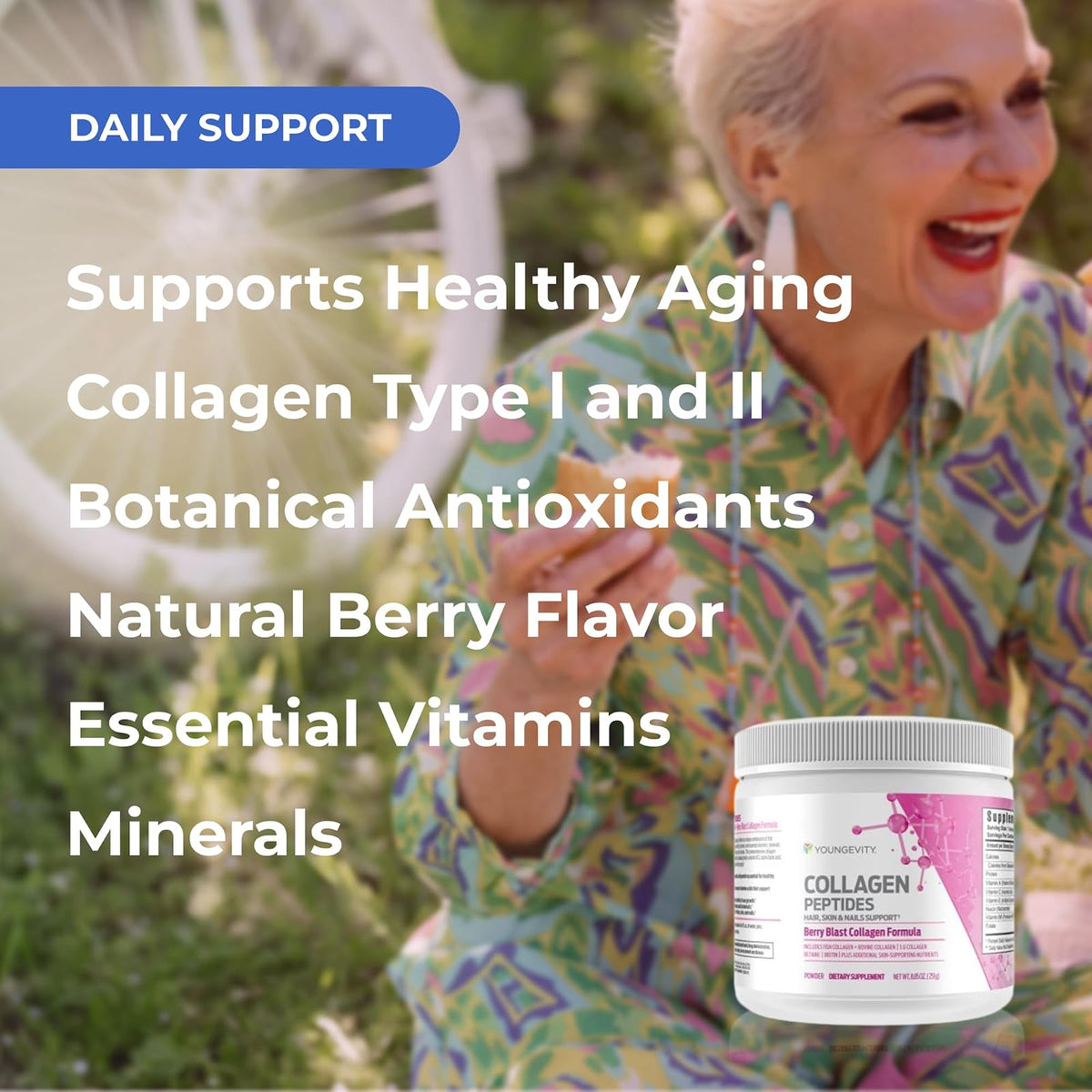 Collagen peptides powder for joint support