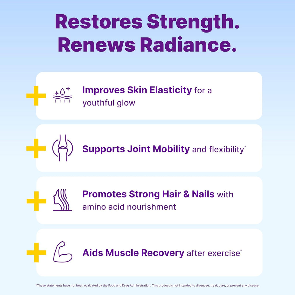 Collagen peptides powder for muscle recovery