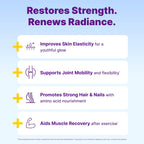 Collagen peptides powder for muscle recovery