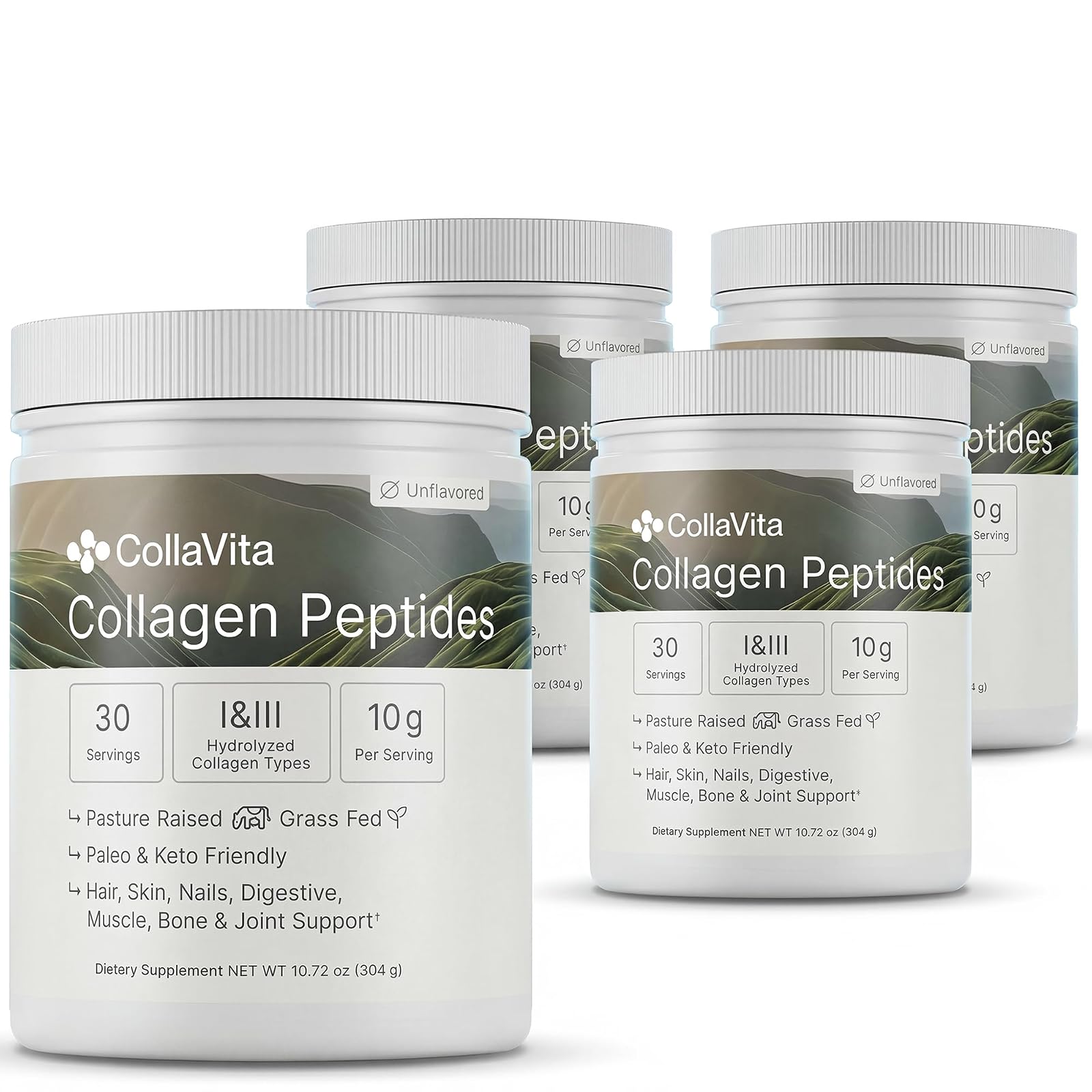 Collagen peptides powder for skin