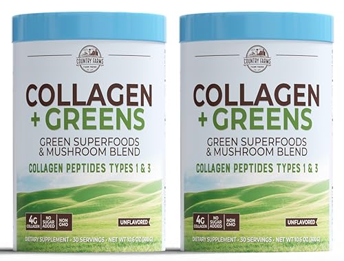 collagen peptides powder with greens