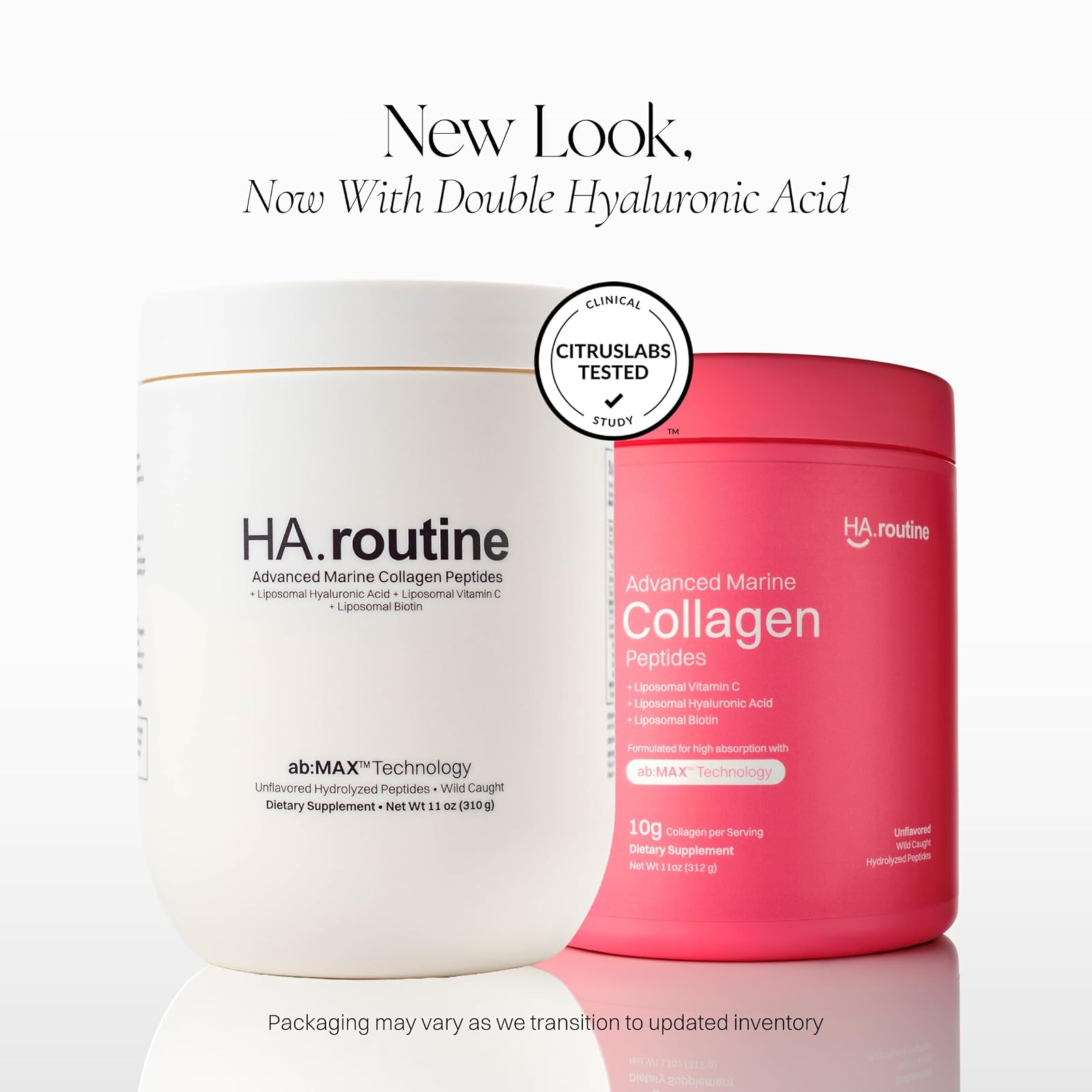 collagen peptides with hyaluronic acid