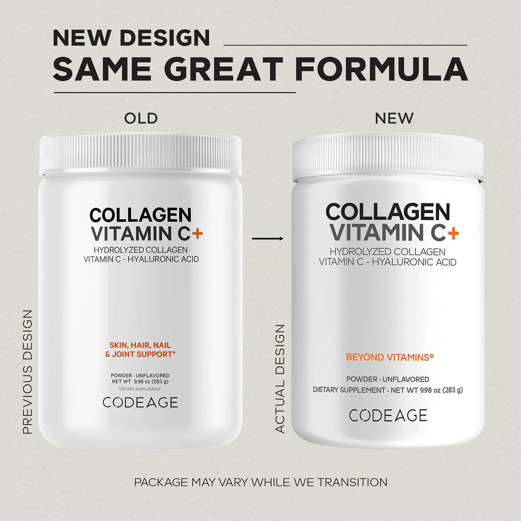 Collagen peptides with vitamin C boost