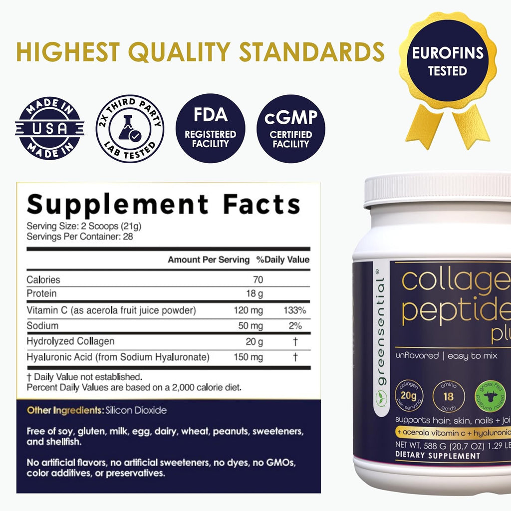 Collagen powder for healthy hair growth