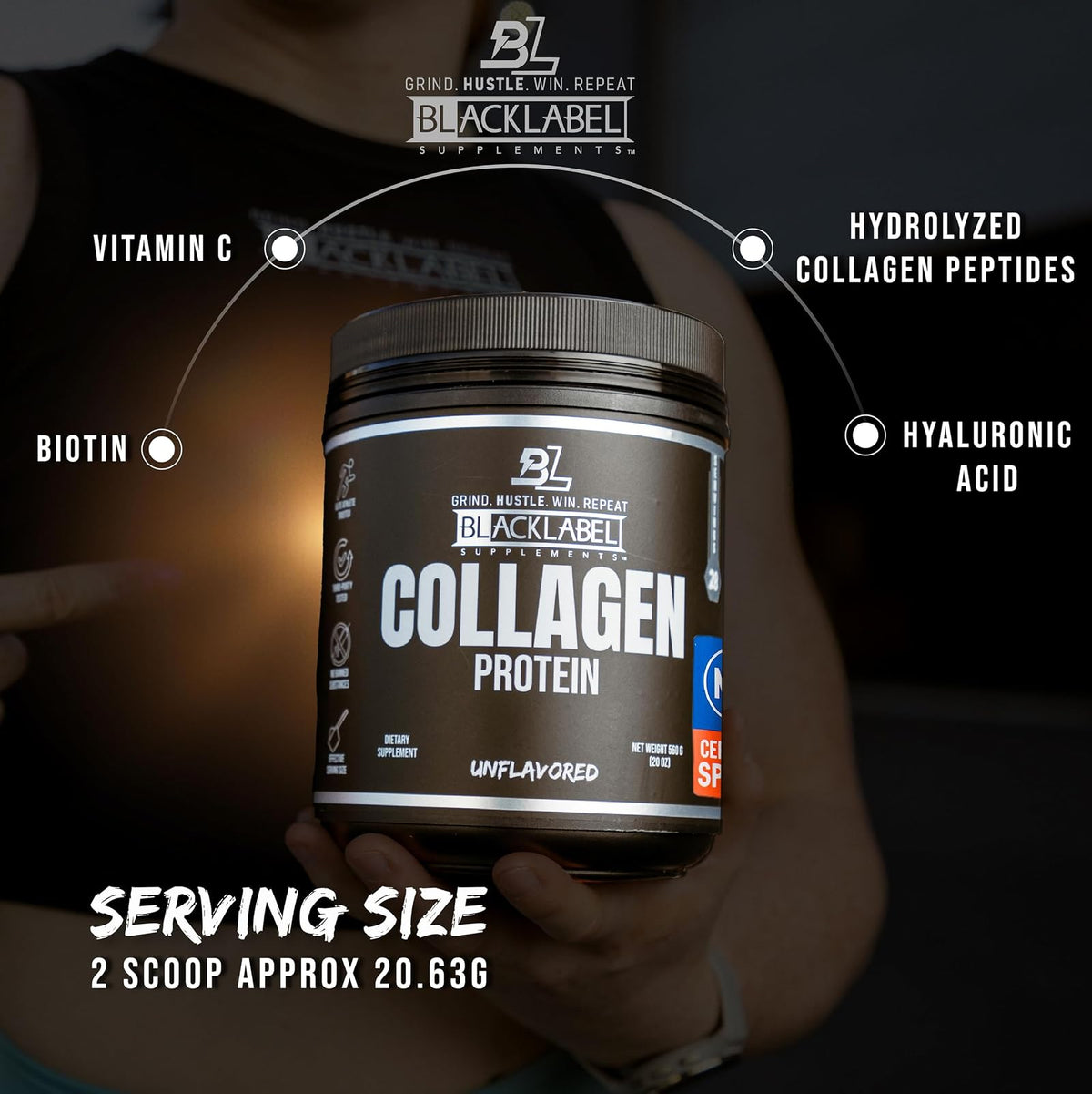 Collagen powder for healthy hair