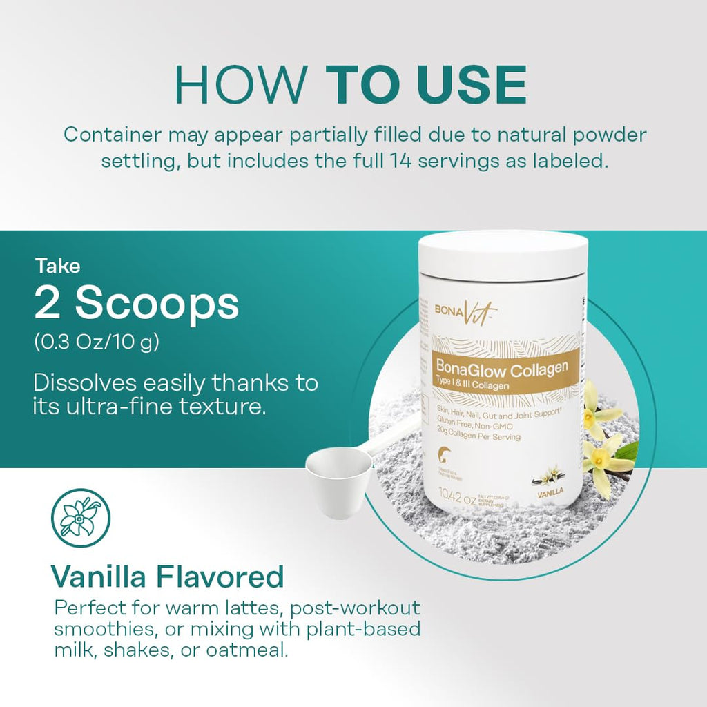 Collagen powder for healthy hair