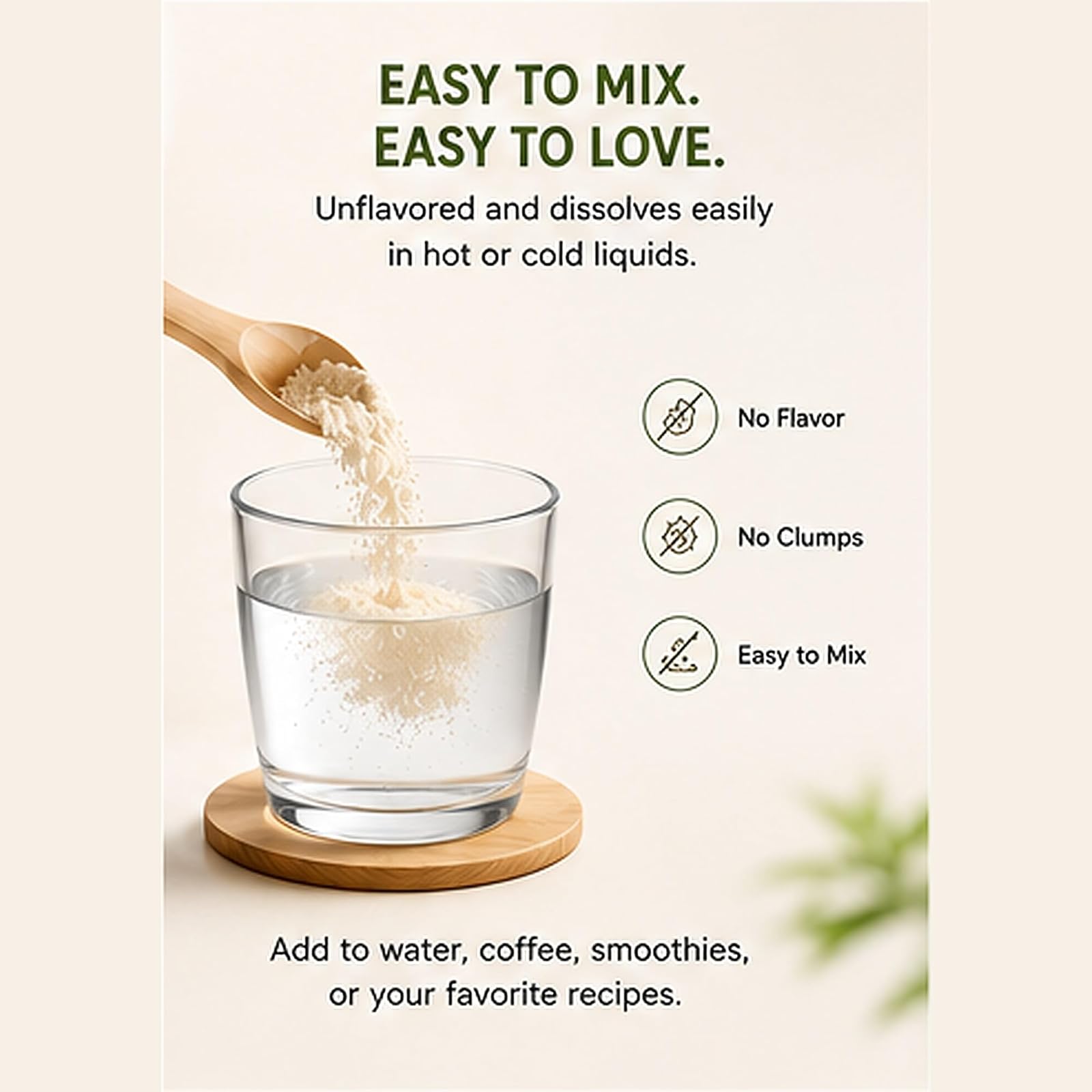 Collagen powder for joint support