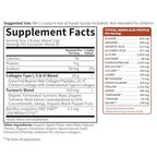 Collagen powder with turmeric for wellness