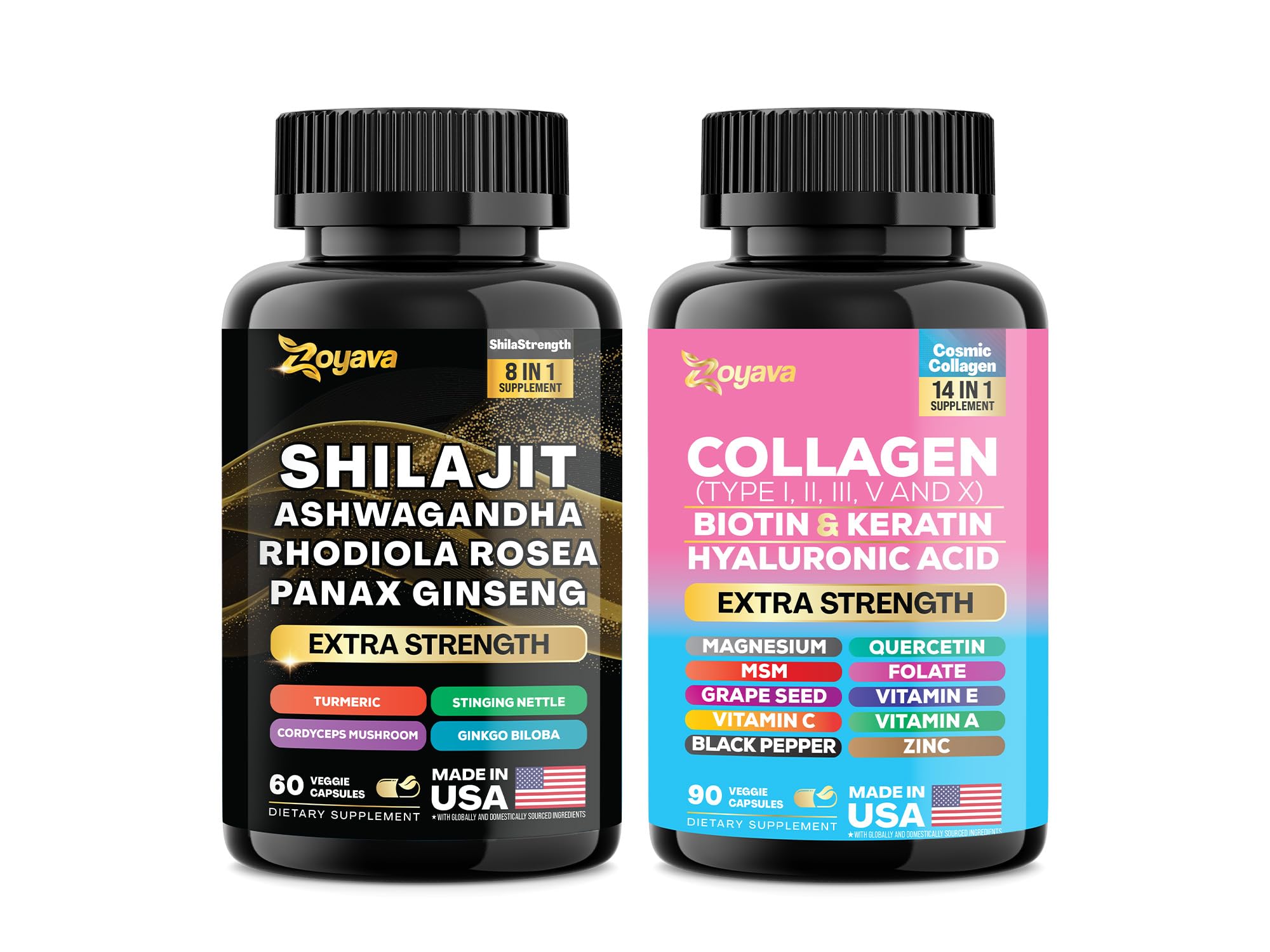 collagen-rich blended vitamin & mineral supplements