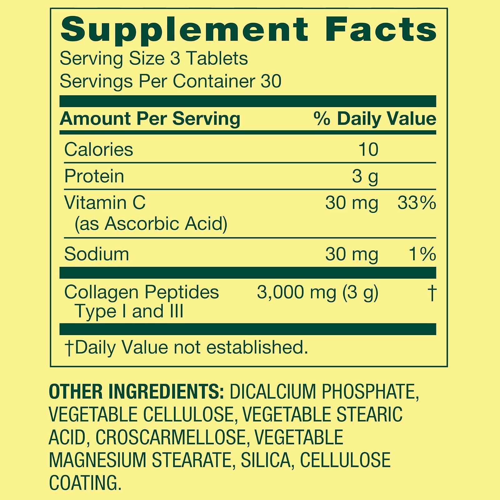 Collagen supplement for joint health