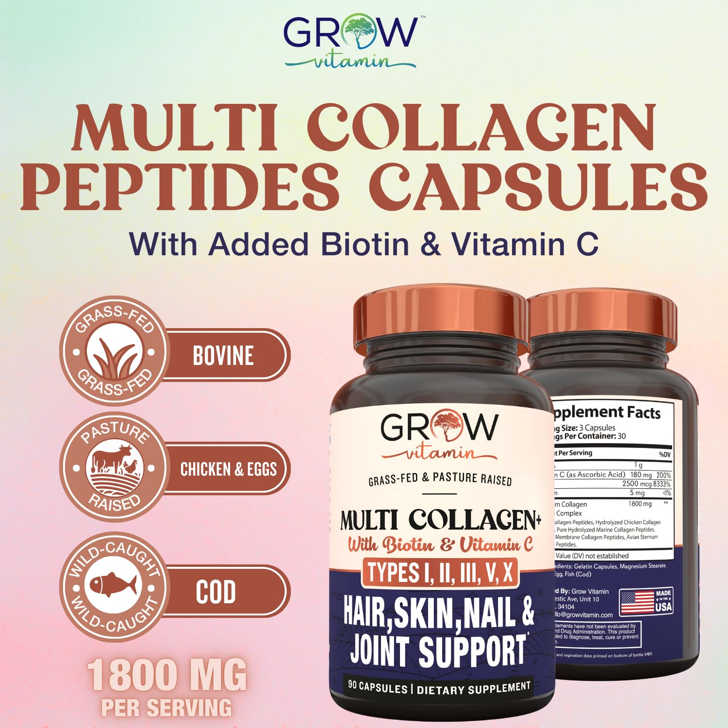 Collagen supplement for joint support