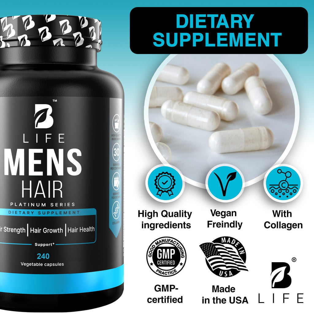 Collagen supplements for men's hair
