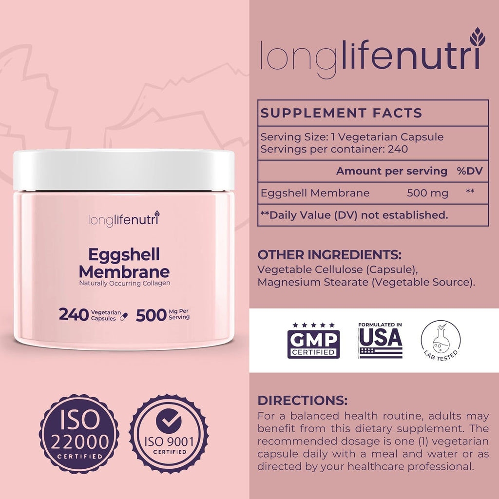 collagen support with eggshell membrane