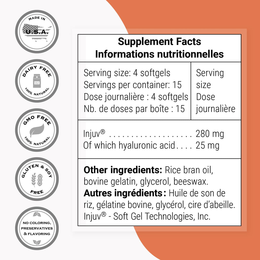 Collagen support with hyaluronic acid