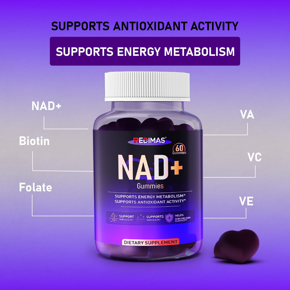 Collagen support with NAD and resveratrol