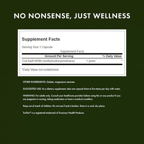 collagen support with Swanson MSM