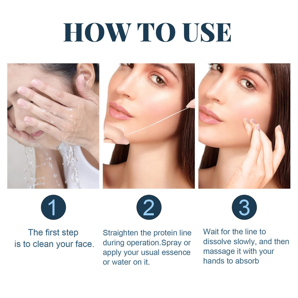 collagen threads for facial contouring