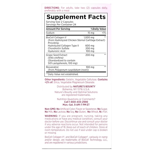 collagen type 2 for improved elasticity