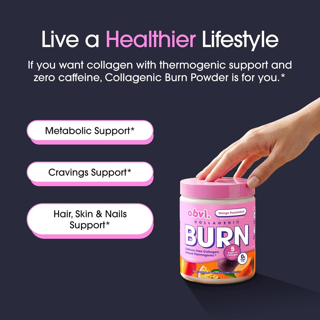 collagenic burn powder for energy boost