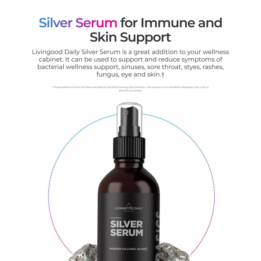 Colloidal silver spray for skin health